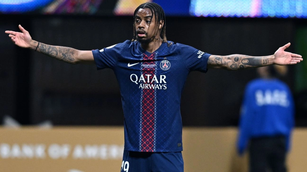 Liverpool Eyes €100m Move for PSGs Bradley Barcola: Transfer Rumors ...